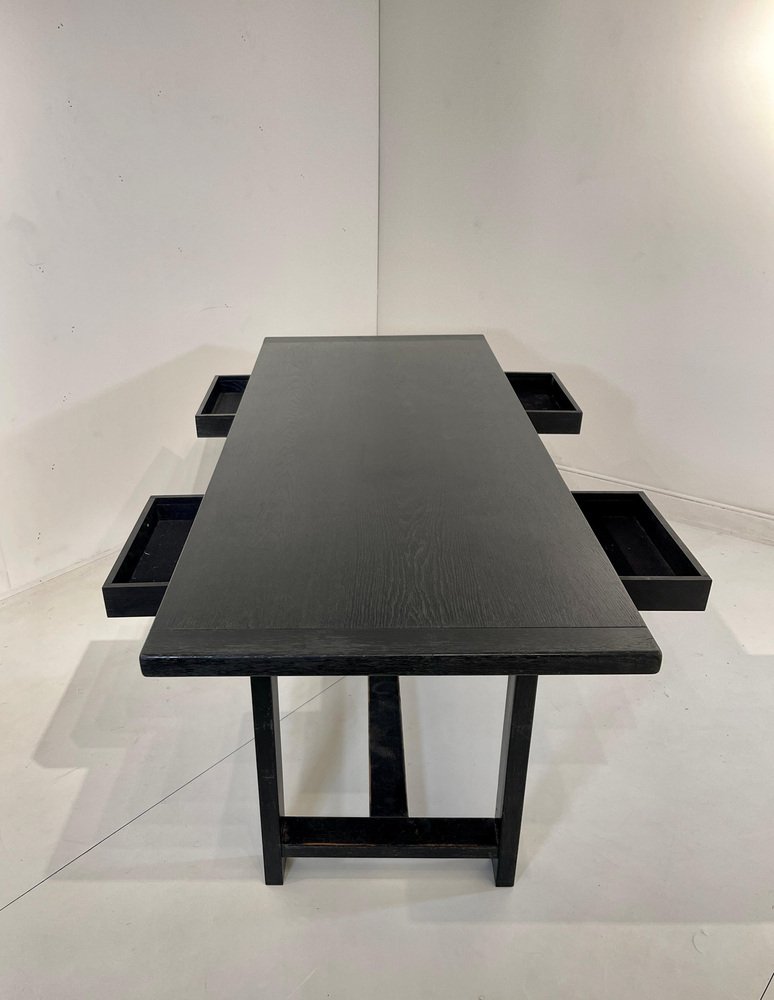 Black Oak Desk from De Coene, 1970s for sale at Pamono