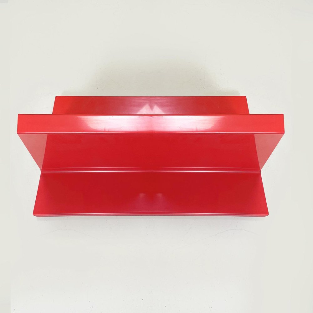Modern Italian Red Plastic Shelves by Marcello Siard for Kartell, 1970s ...