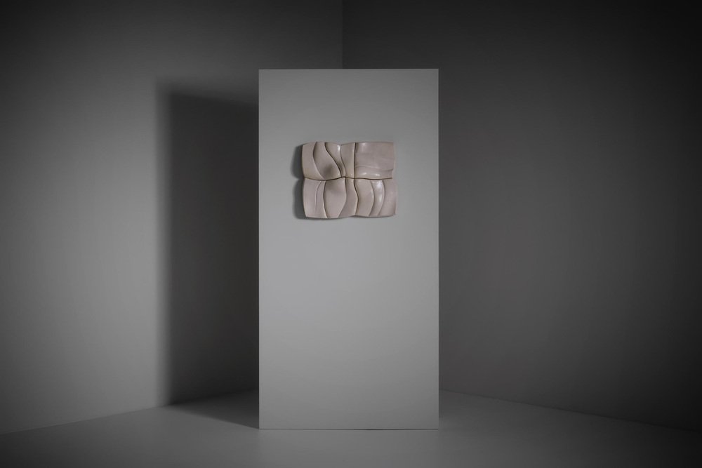 Wandrelief aus Keramik von Cor Dam, Niederlande, 1970er bei Pamono kaufen