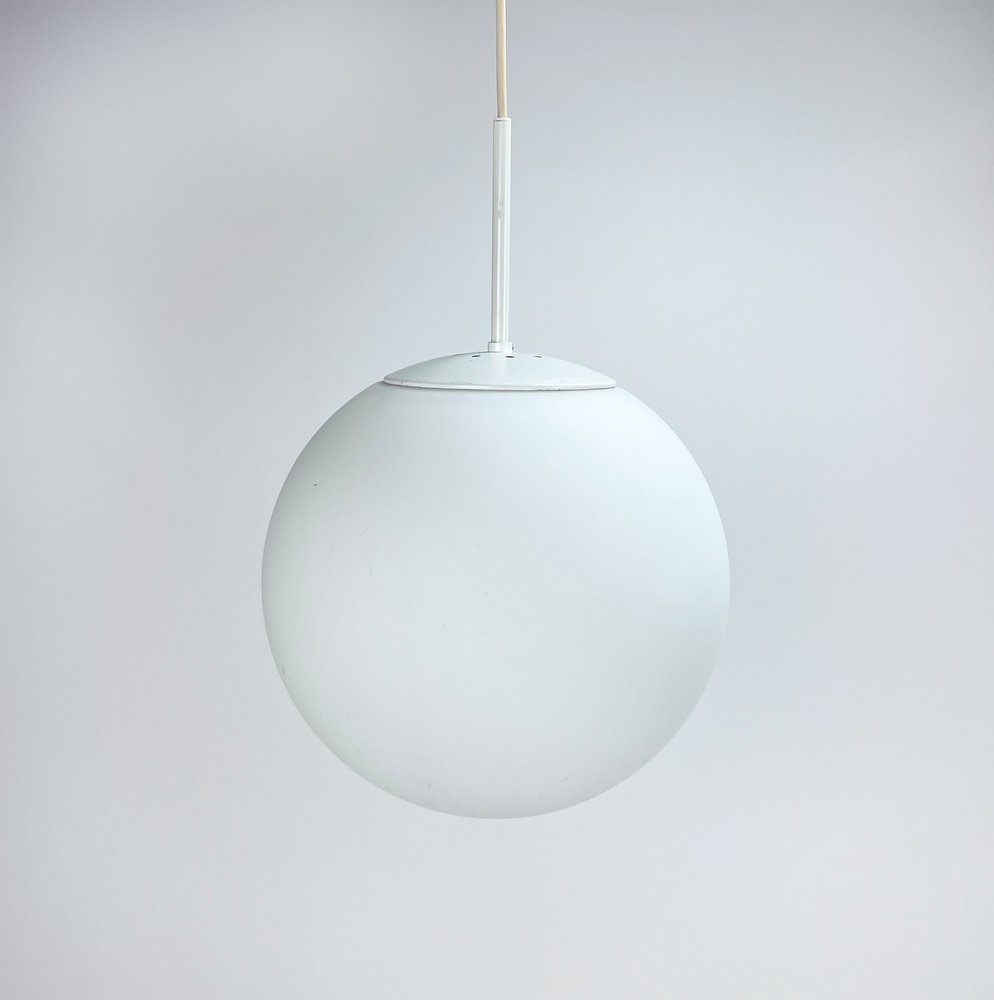 Mid-Century Hanging Bol Lamp attributed to Glashutte Limburg, 1970s for ...