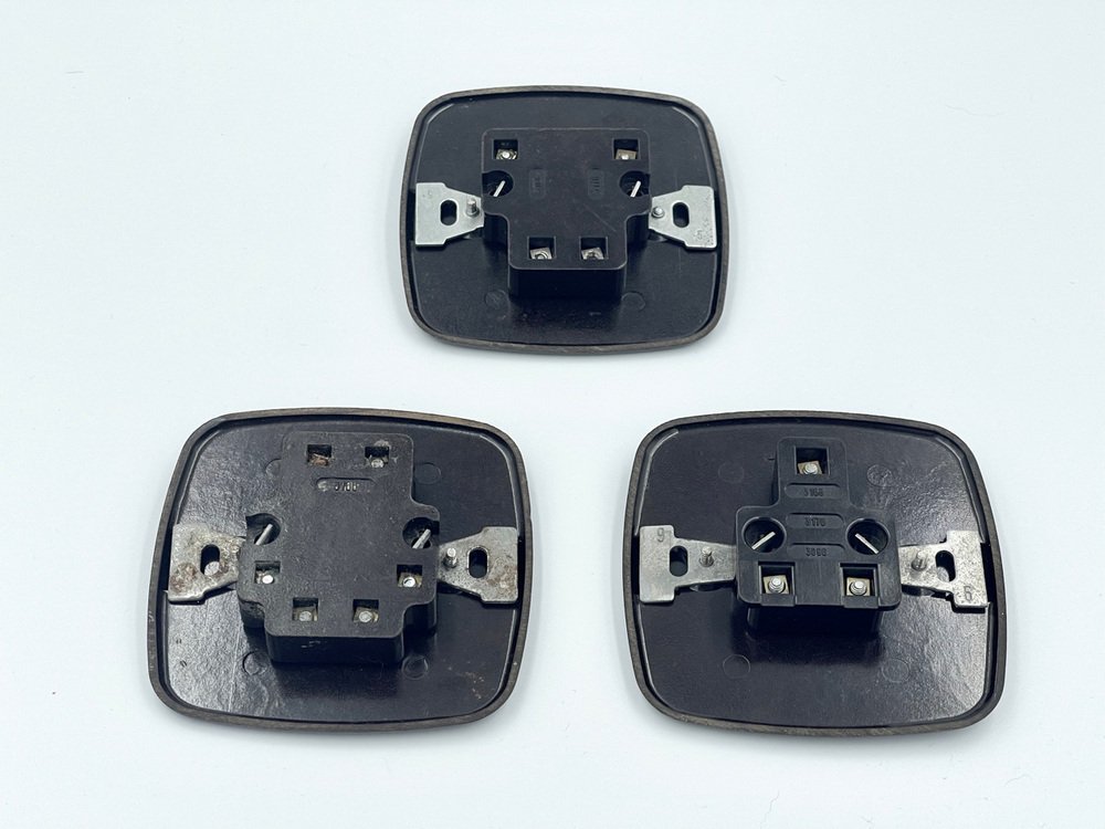 Bakelite Light Switches, 1940s , Set of 3 for sale at Pamono