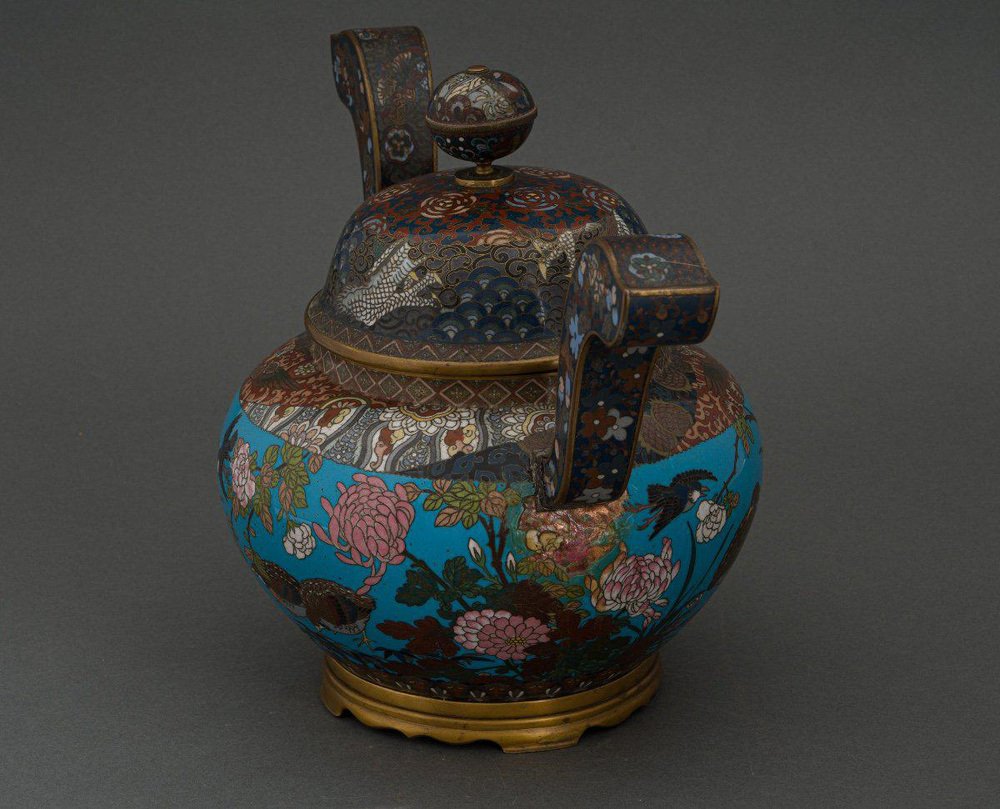 19th Century Copper and Enamel Jug, Japan for sale at Pamono