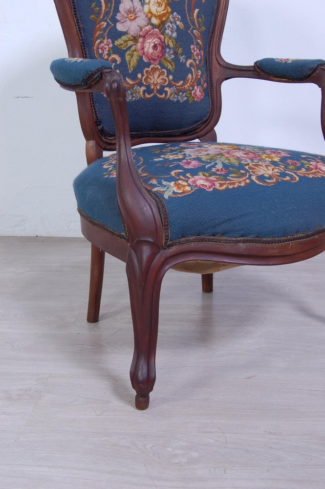 Vintage Style Armchair, 1940s for sale at Pamono