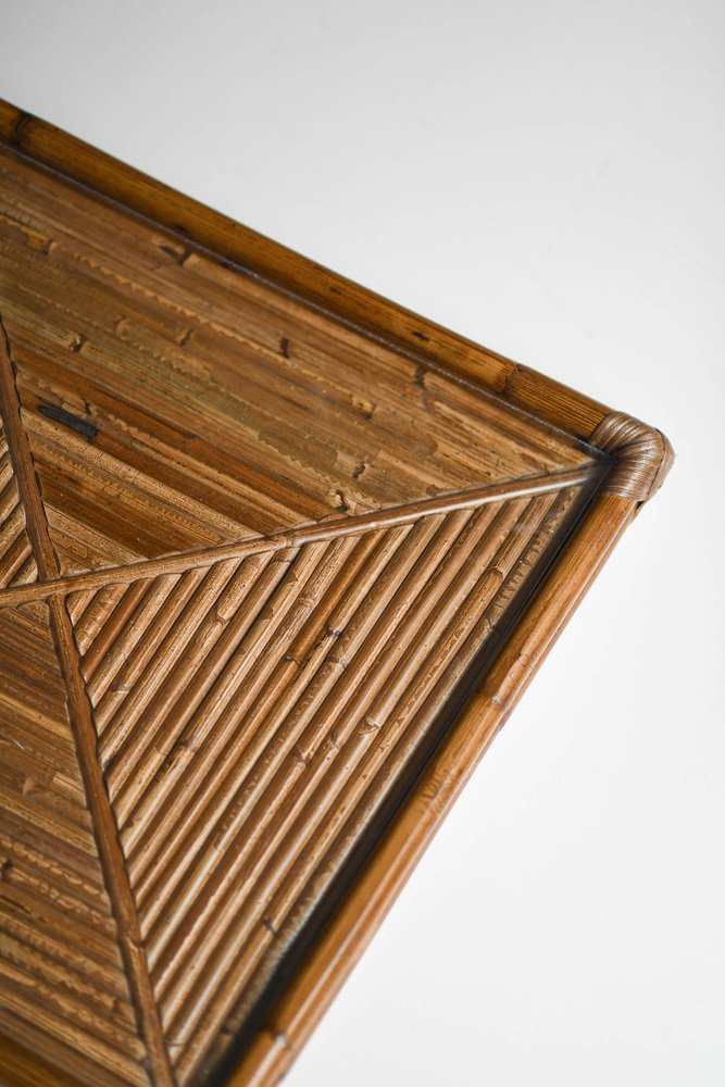 Großes Bambustablett mit Methacrylatplatte bei Pamono kaufen