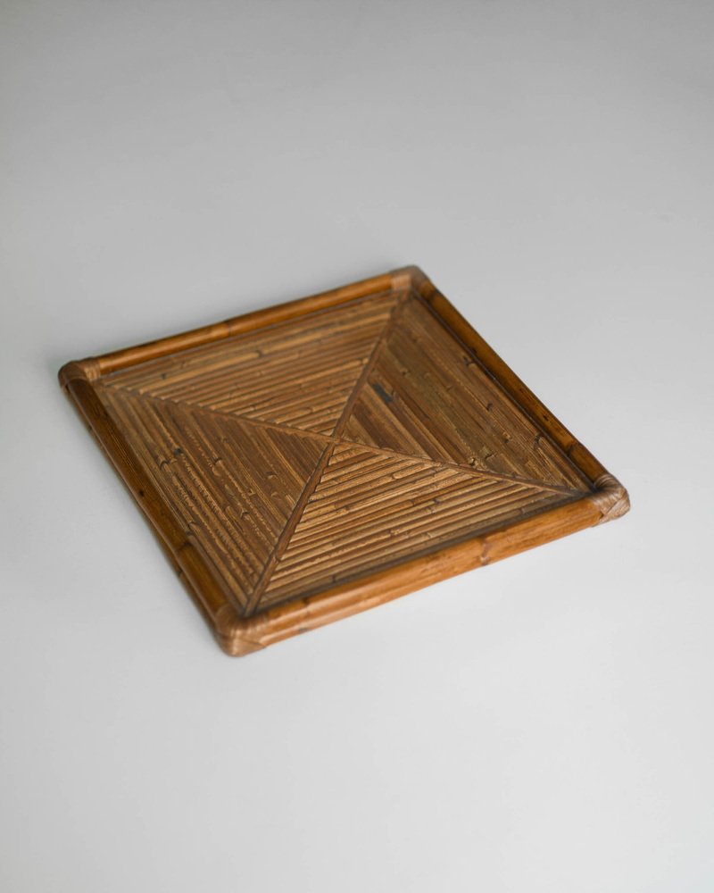 Large Bamboo Tray with Methacrylate Top for sale at Pamono