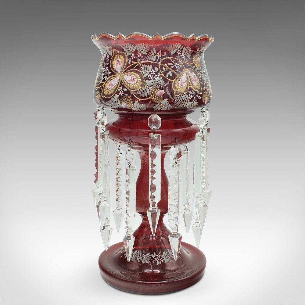 Antique English Victorian Decorative Cranberry Lustre, 1900s for sale ...