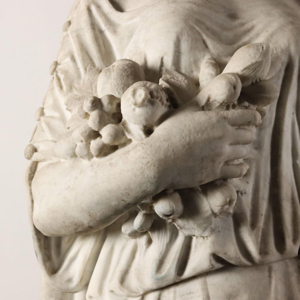 White Marble Autumn Allegory Statue for sale at Pamono