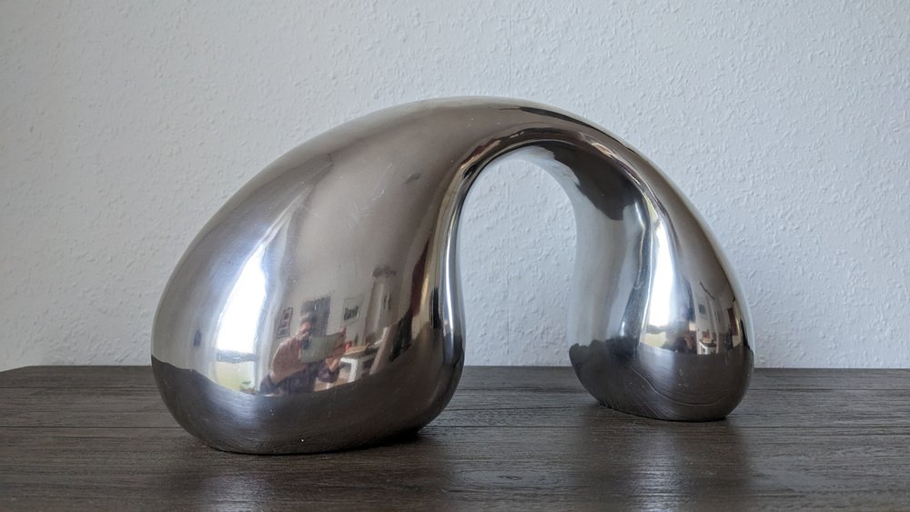 Biomorphic Sculpture Object in Aluminum by Eva & Peter Moritz for Ikea ...
