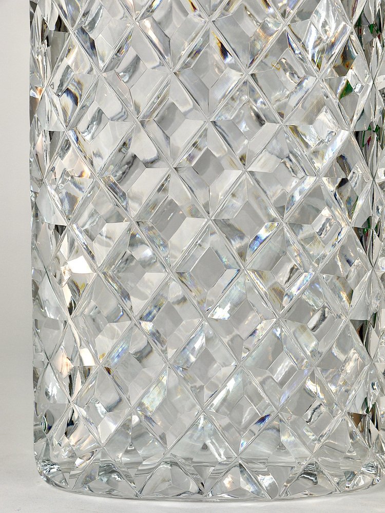 Austrian Facetted Crystal Glass Vase by Claus Josef Riedel, 1970s for ...