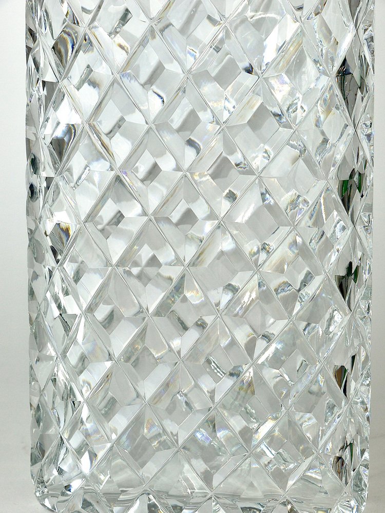 Austrian Facetted Crystal Glass Vase by Claus Josef Riedel, 1970s for ...