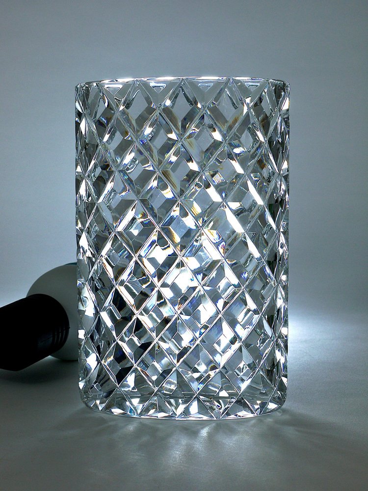 Austrian Facetted Crystal Glass Vase by Claus Josef Riedel, 1970s for ...