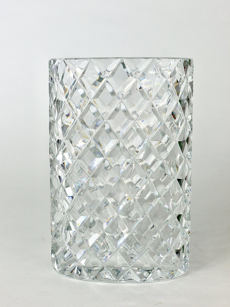 Austrian Facetted Crystal Glass Vase by Claus Josef Riedel, 1970s for ...