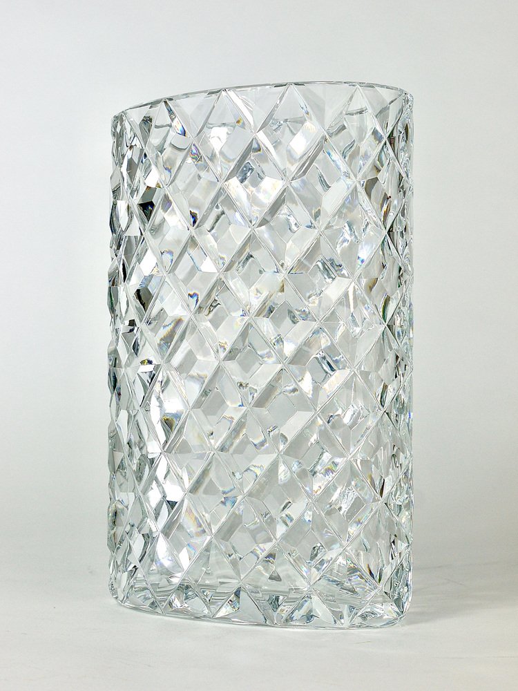 Austrian Facetted Crystal Glass Vase by Claus Josef Riedel, 1970s for ...