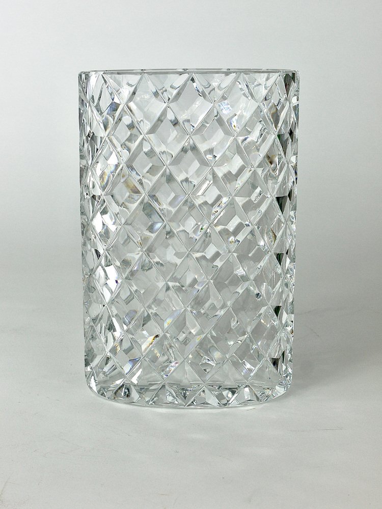 Austrian Facetted Crystal Glass Vase by Claus Josef Riedel, 1970s for ...