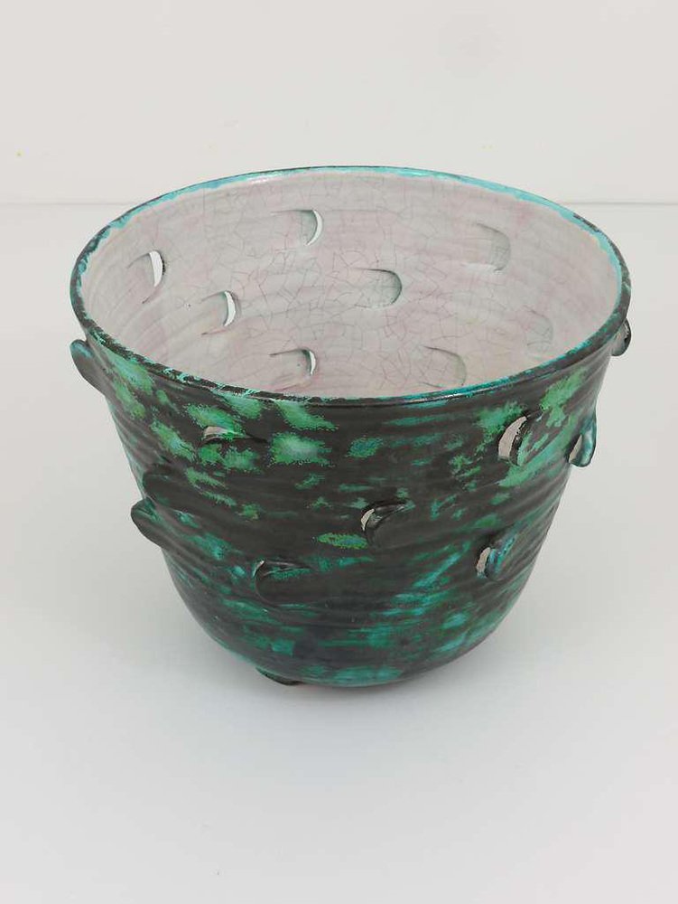 Austrian Art Nouveau Ceramic Pottery Flower Pot by Michael Powolny ...