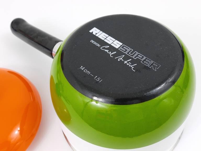 Enameled Pot with Lid by Carl Aubock attributed to Riess, Austria ...