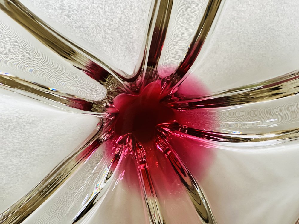 Glass Bowl by Jan Beranek for Skrdlovice, 1960 for sale at Pamono