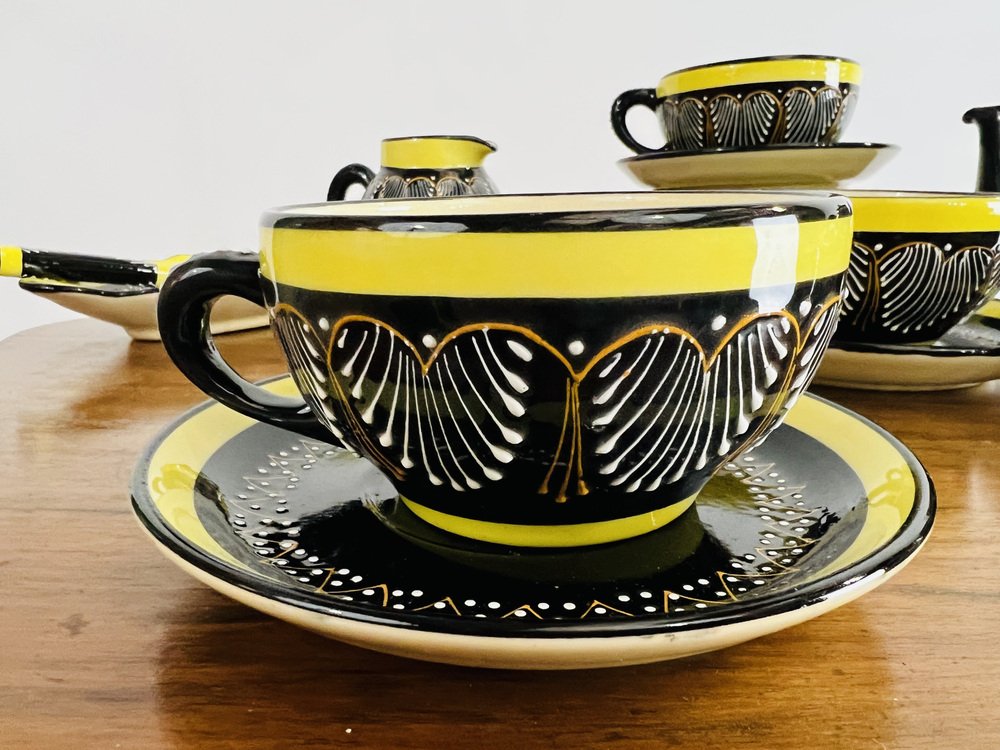 Vintage Lunch and Tea Set, 1960s, Set of 12 for sale at Pamono