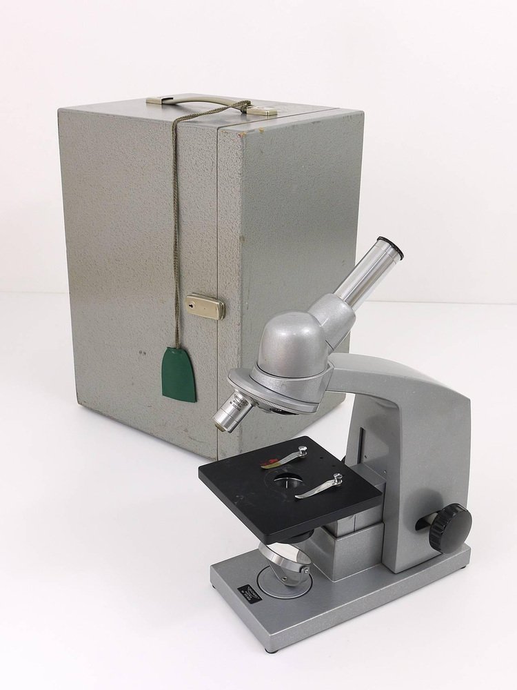 Neopan Microscope attributed to Carl Aubock, Reichert, Vienna, 1960s ...