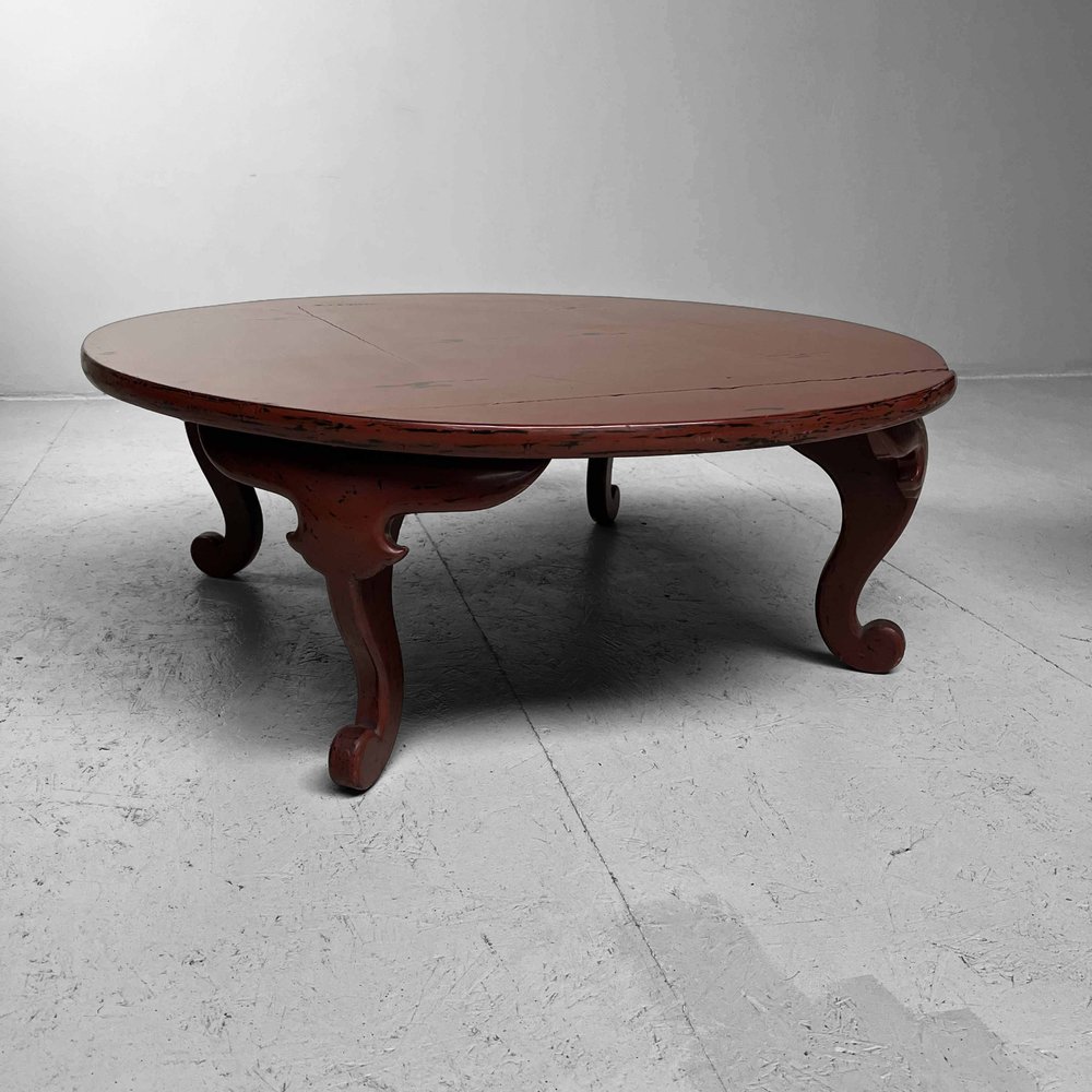 Japanese Meiji Era Wabi Sabi Lacquer Chabudai Coffee Table for sale at ...