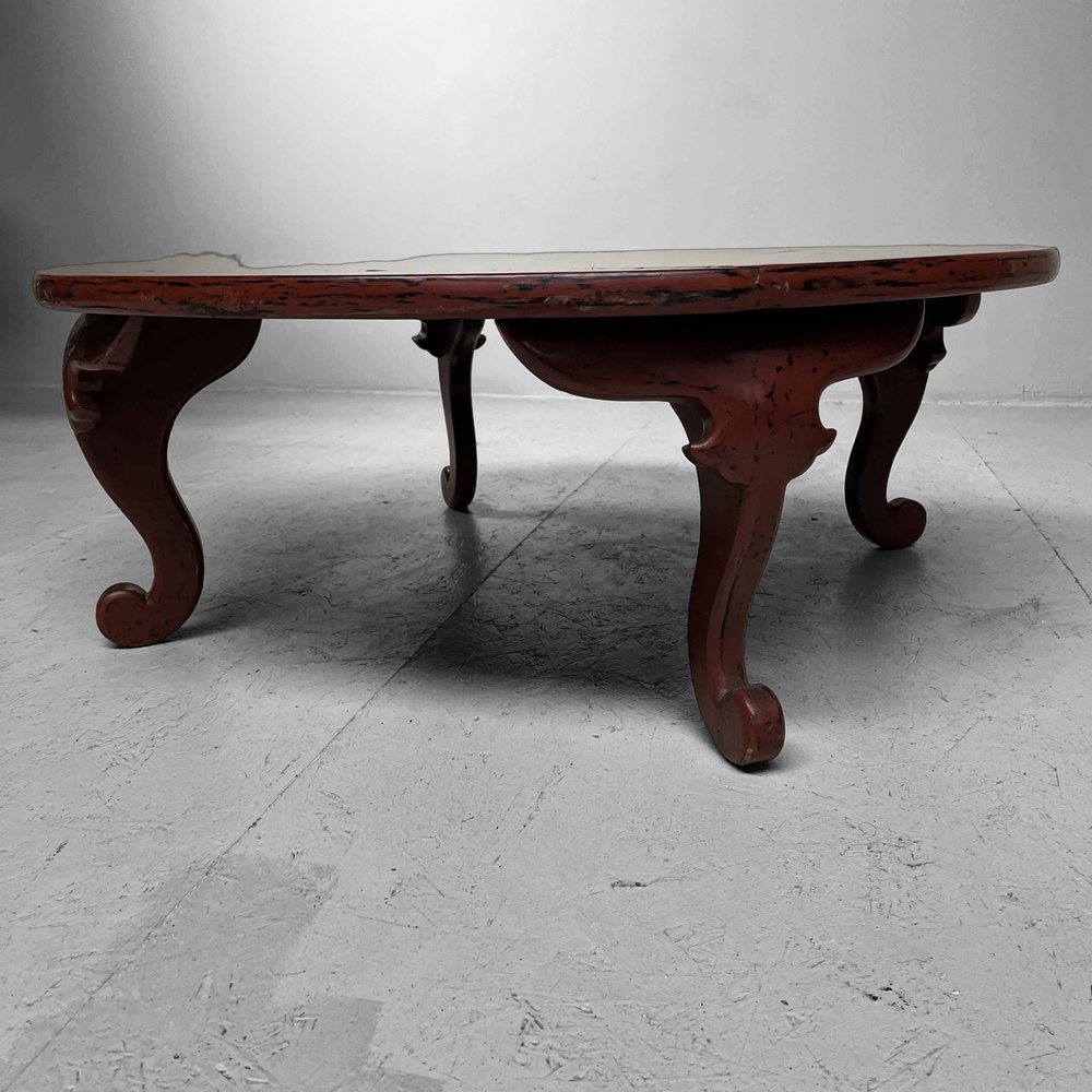 Japanese Meiji Era Wabi Sabi Lacquer Chabudai Coffee Table for sale at ...