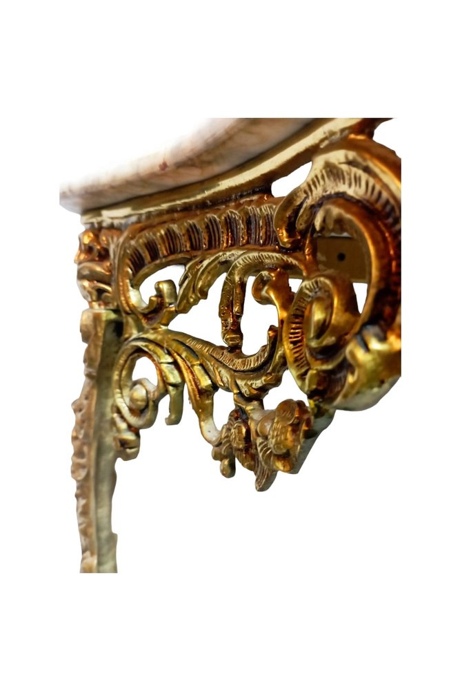 Vintage Bronze Console Table for sale at Pamono