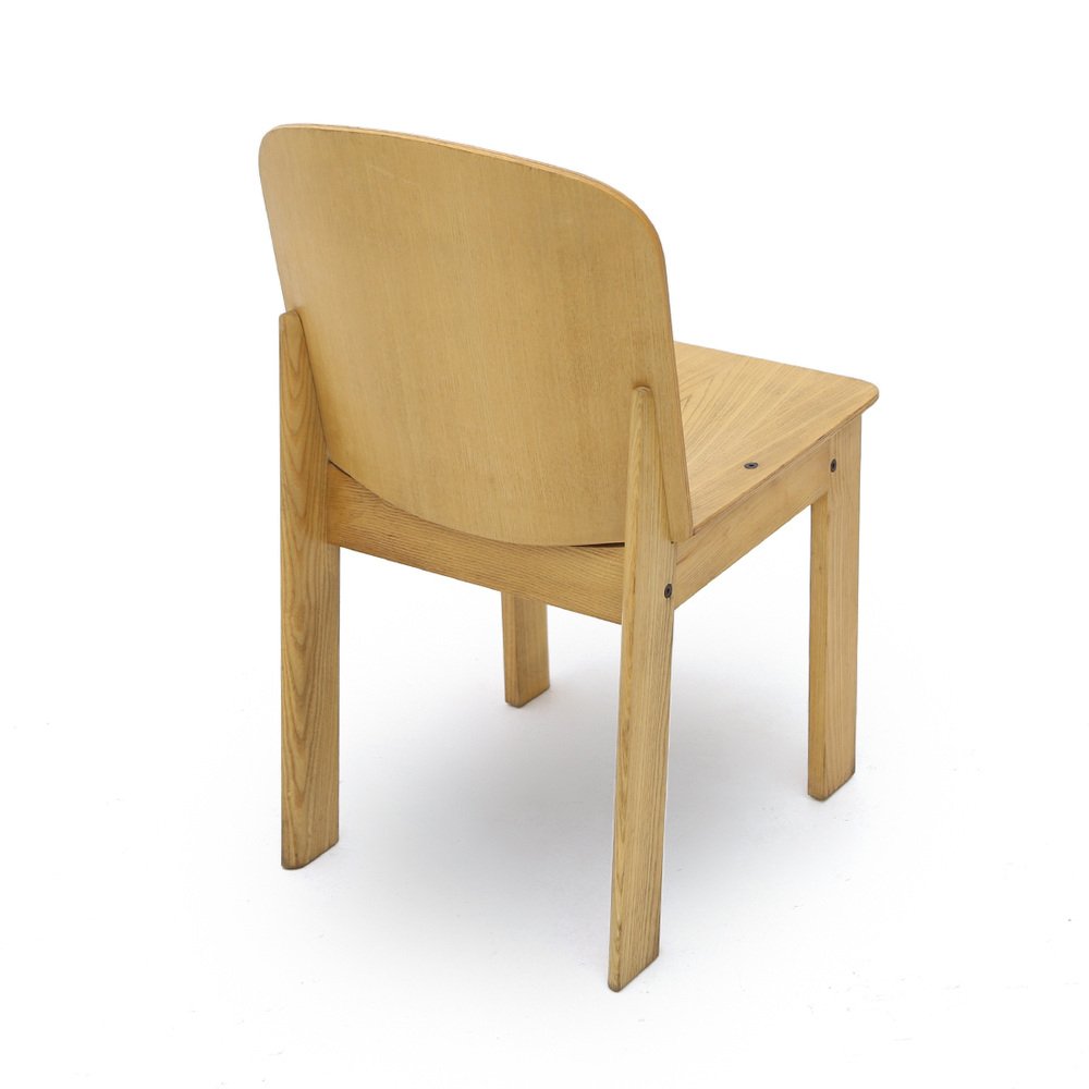 Wooden Chair by Luca Meda for Longoni, 1970s for sale at Pamono