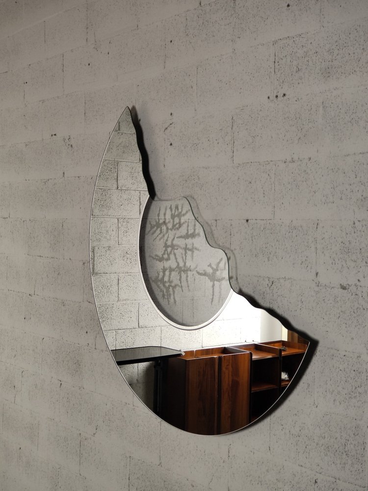 Scornice Mirror attributed to Nanda Vigo for Glas Italia, 1990s for ...