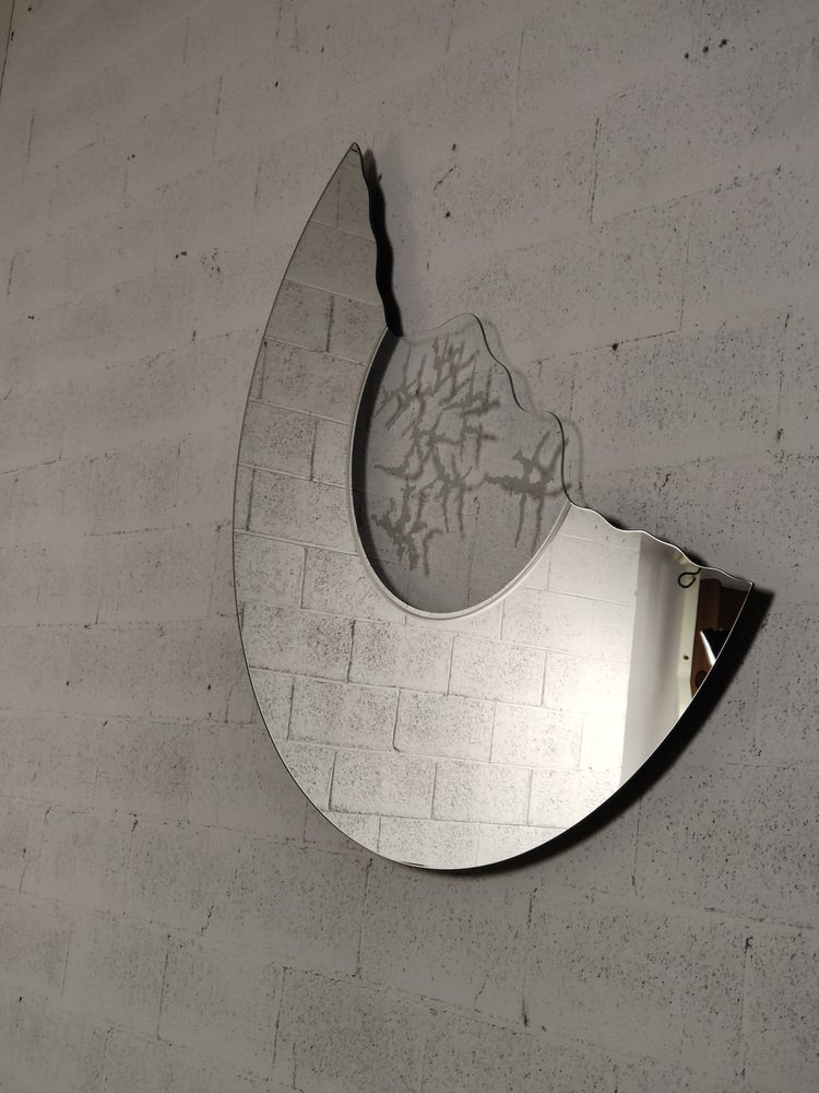 Scornice Mirror attributed to Nanda Vigo for Glas Italia, 1990s for ...
