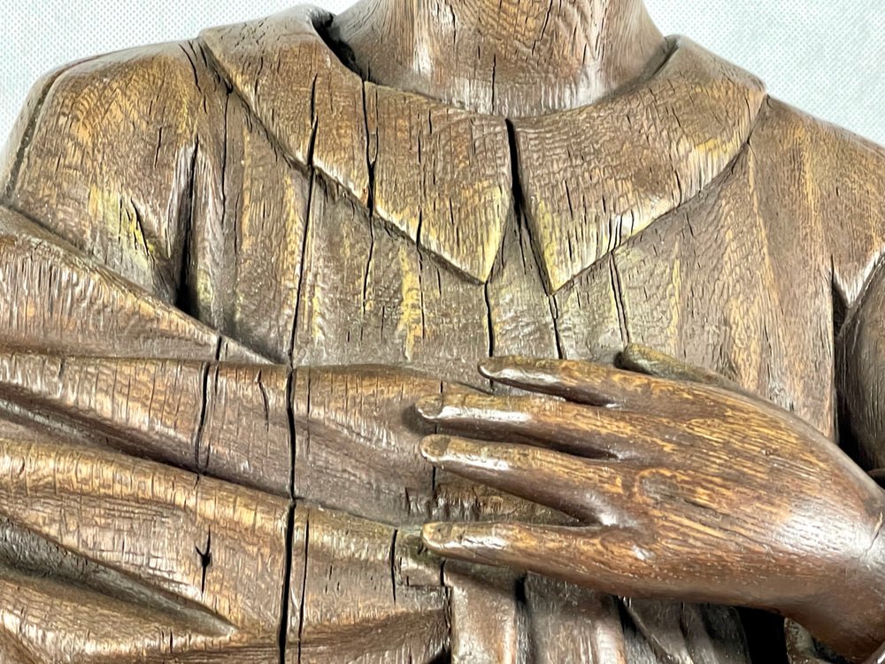 St. John the Baptist, 1800s, Oak for sale at Pamono