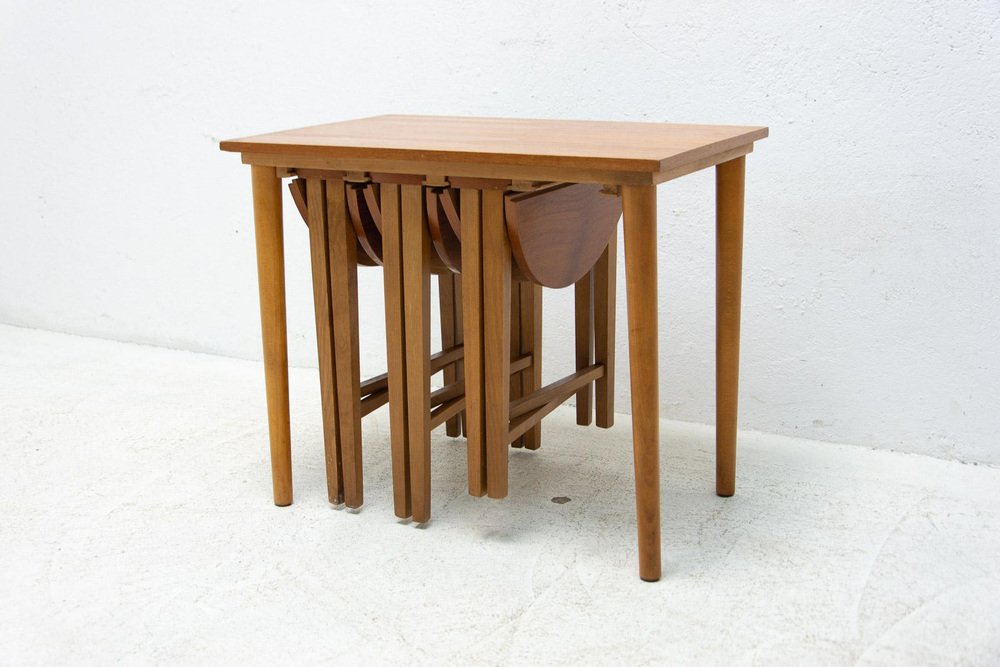 Vintage Nesting Tables by Poul Hundevad, 1960s, Set of 4 for sale at Pamono