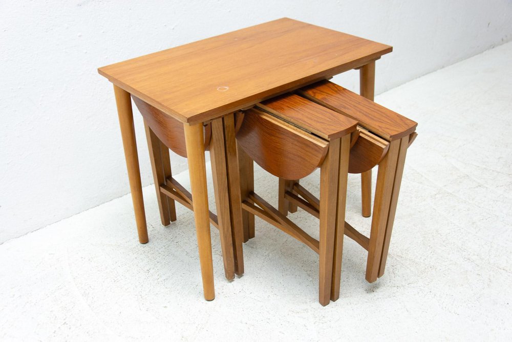 Vintage Nesting Tables by Poul Hundevad, 1960s, Set of 4 for sale at Pamono