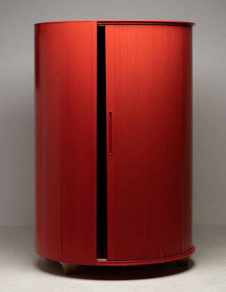 Round Carousel Wardrobe with Sliding Door, Italy, 1970s for sale at Pamono