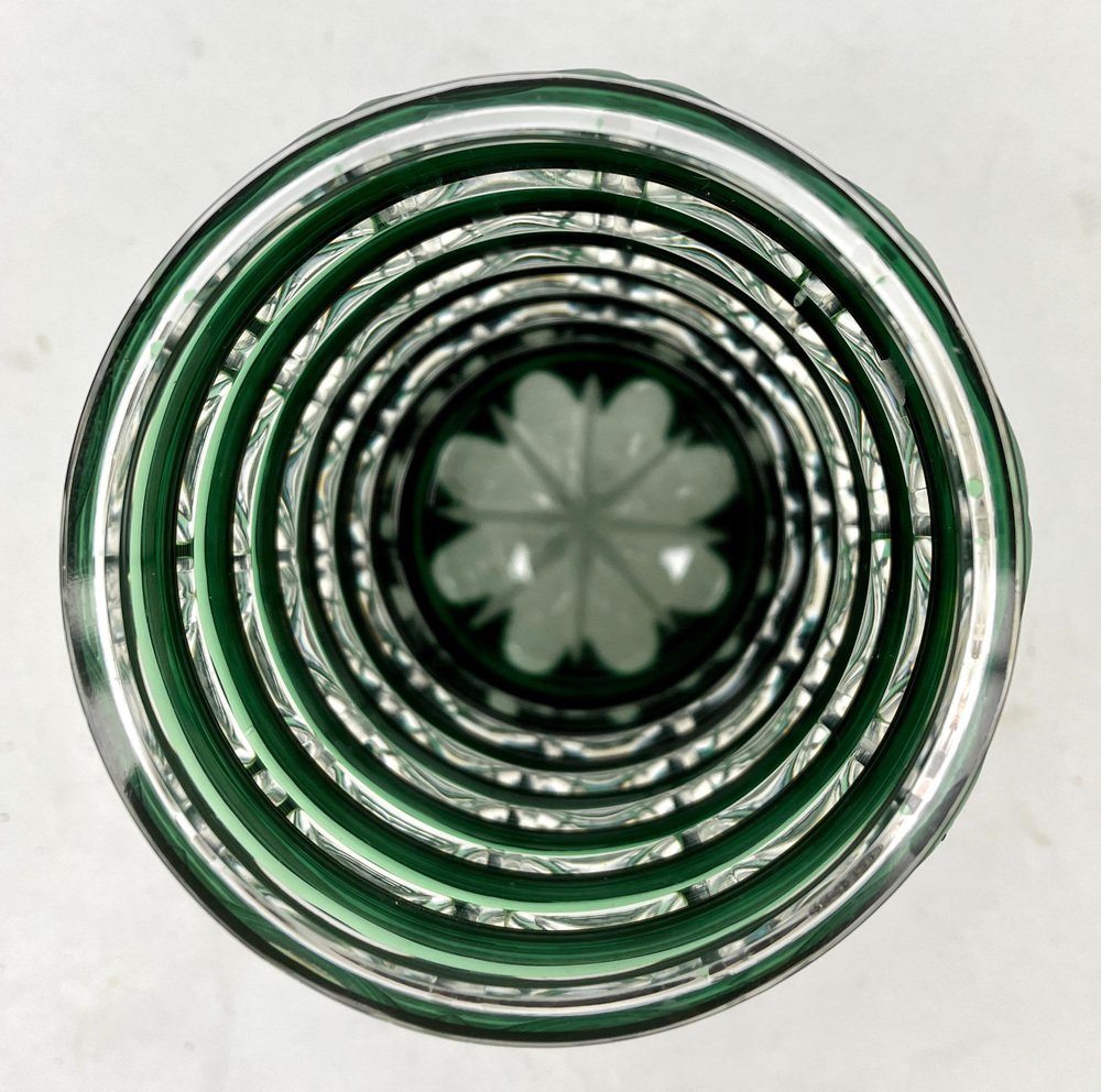 Art Deco Crystal Vase From Val Saint Lambert 1950s For Sale At Pamono