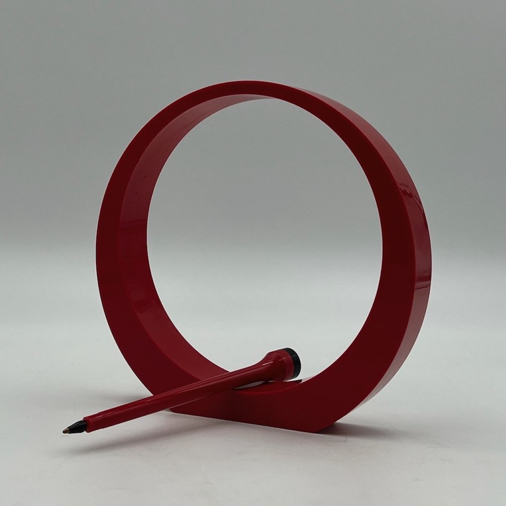 Red Writing Set from Biliko, Italy, 1970s for sale at Pamono