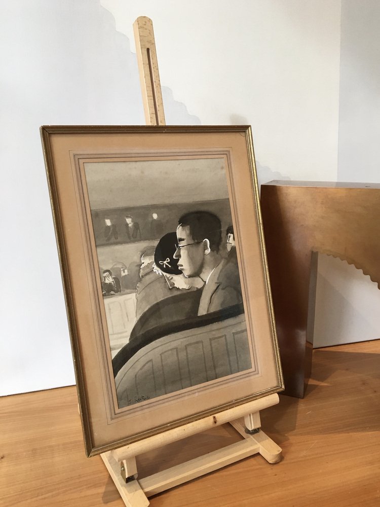 John Reitz, Au théâtre, 1931, Watercolor on Paper, Framed for sale at ...