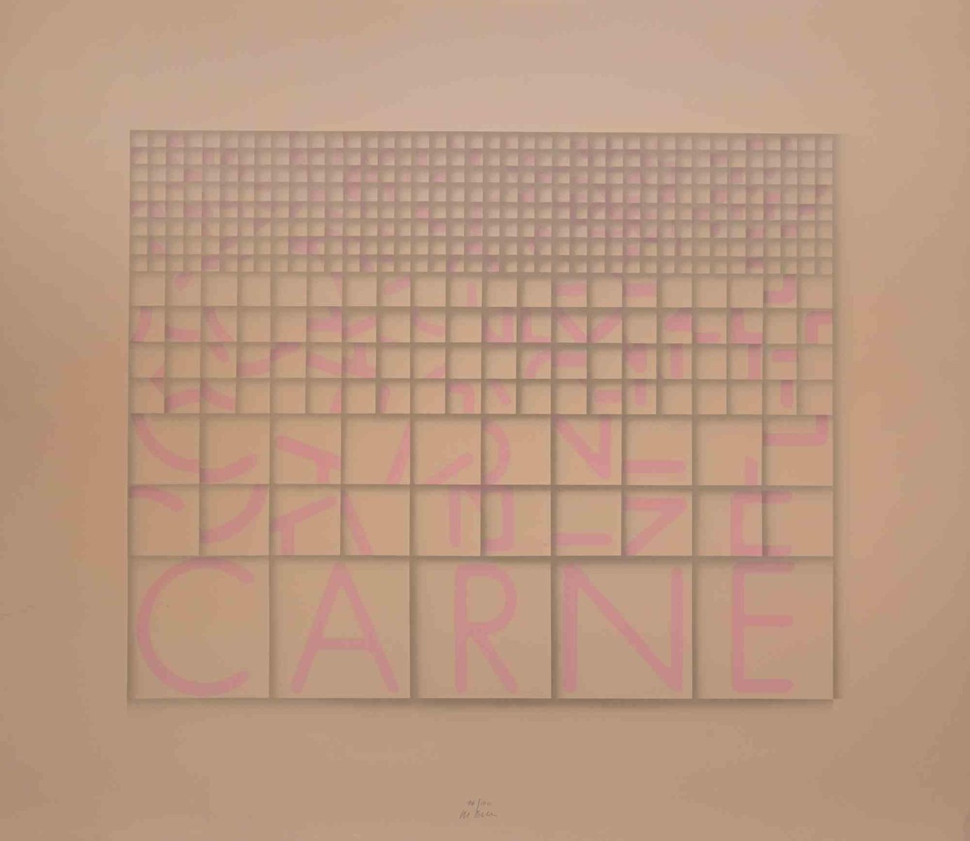 Bruno Di Bello, Carne (Meat), Screen Print, 1980s for sale at Pamono