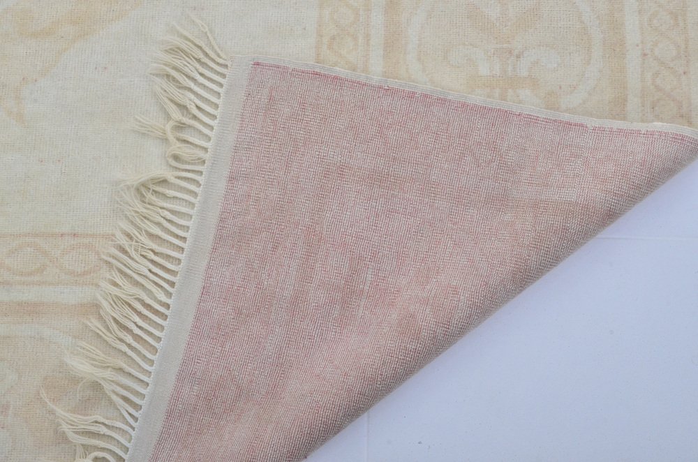 Turkish Natural Blonde & Ecru Wool Rug for sale at Pamono