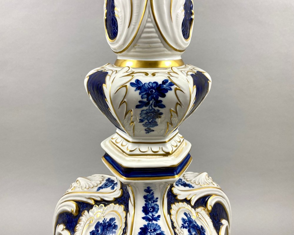 Vintage Hand-Painted Porcelain Coffee Table, Dresden, Germany, 1980s ...