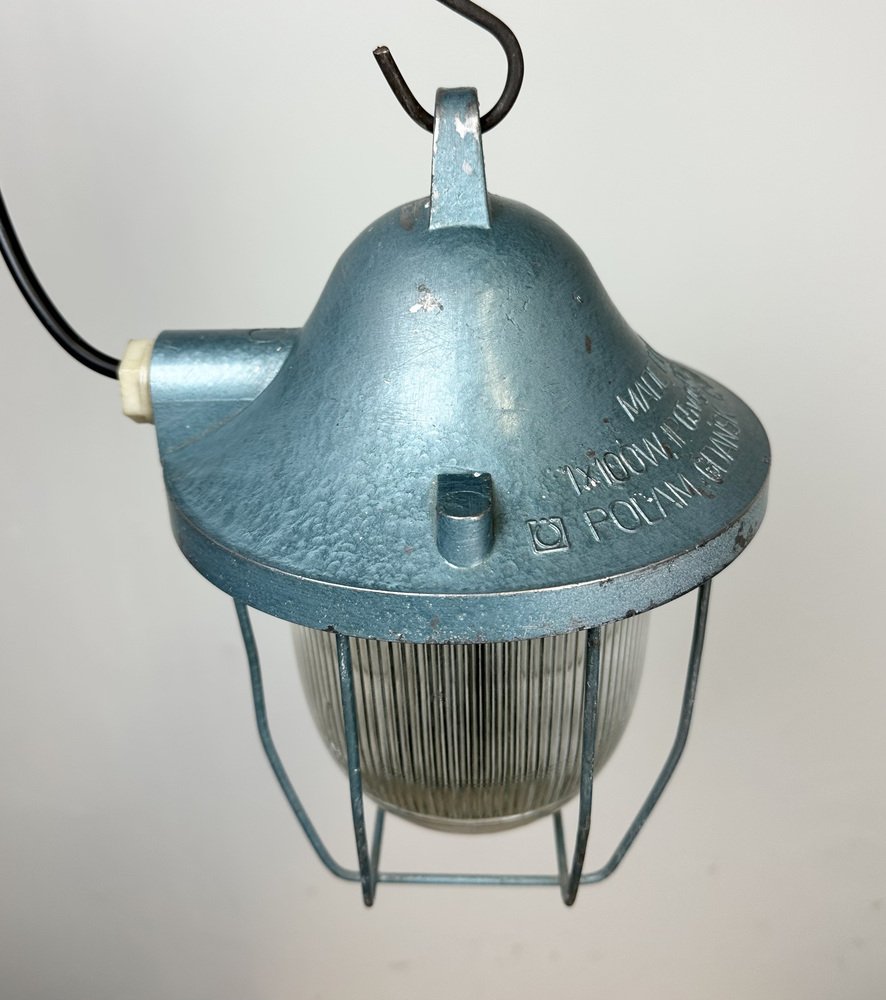 Blue Industrial Bunker Light from Polam Gdansk, 1970s, 1960s for sale ...