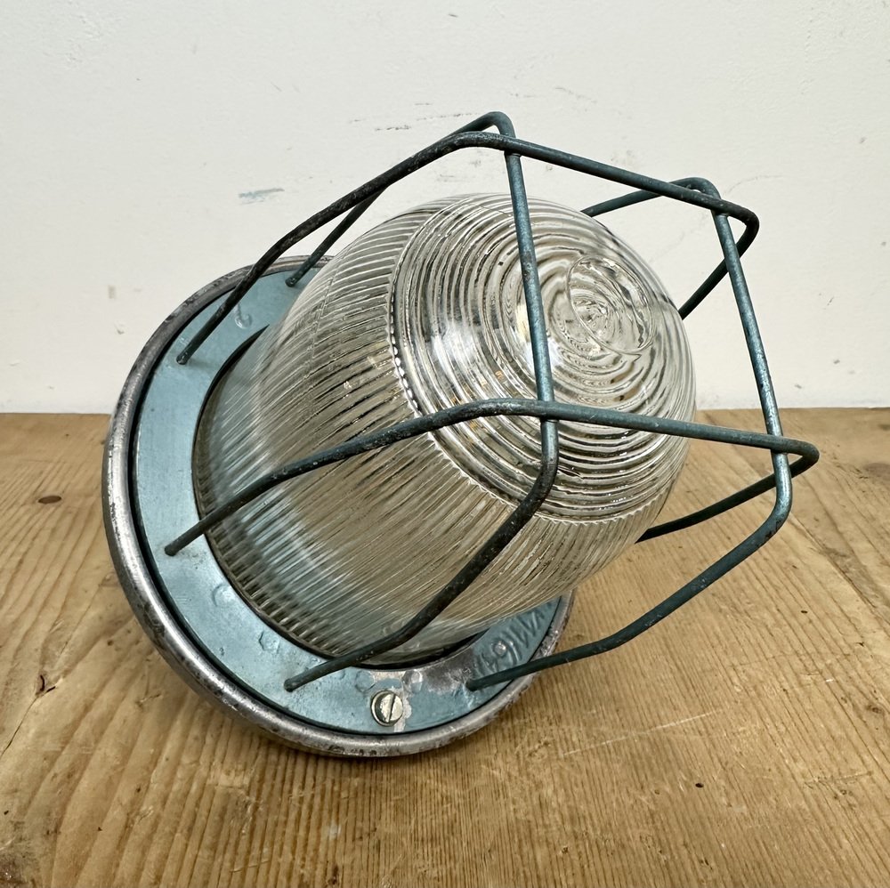 Blue Industrial Bunker Light from Polam Gdansk, 1970s, 1960s for sale ...