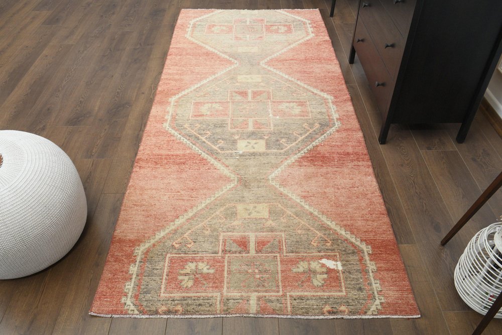 Vintage Turkish Wool Geometric Rug, 1960s for sale at Pamono
