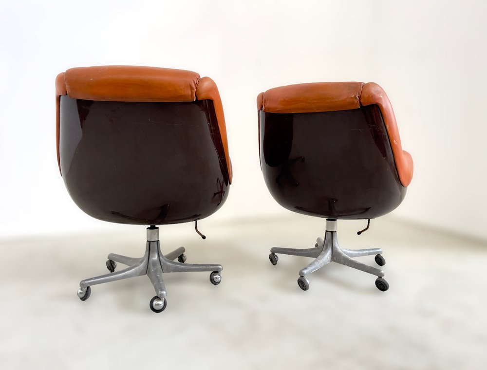 Fauteuils à Roulettes par Cesare Casati pour Arflex, 1960s, Set de 2 en ... Fauteuils à Roulettes par Cesare Casati pour Arflex, 1960s, Set de 2 en ...