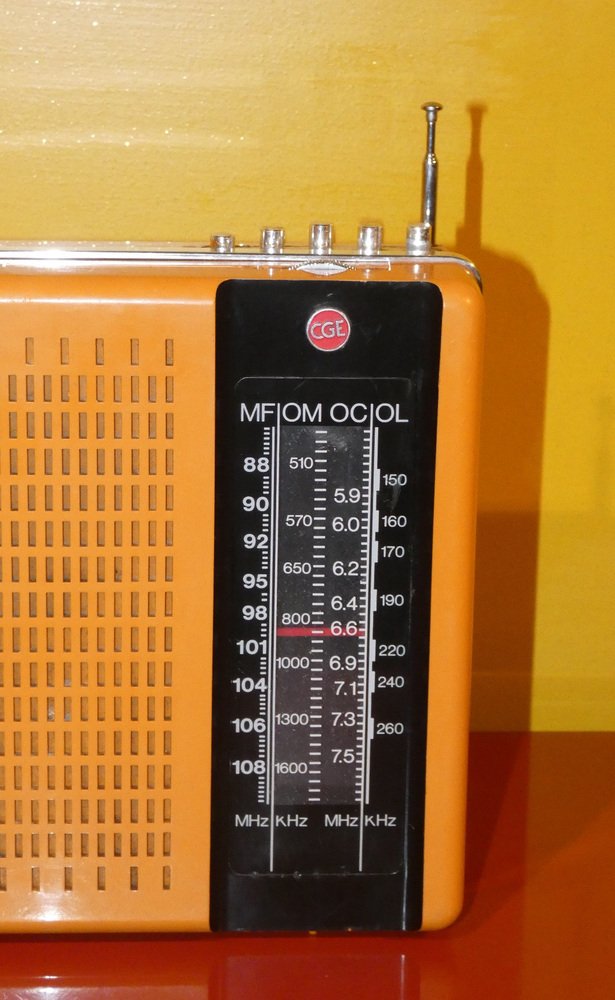 Portable Radio from CGE, Italy, 1970s for sale at Pamono