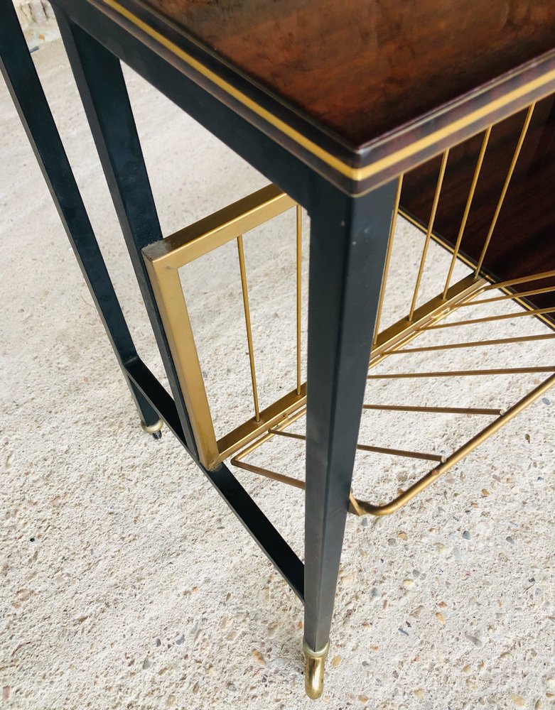 Vintage Console with Storage on Wheels, 1970s for sale at Pamono