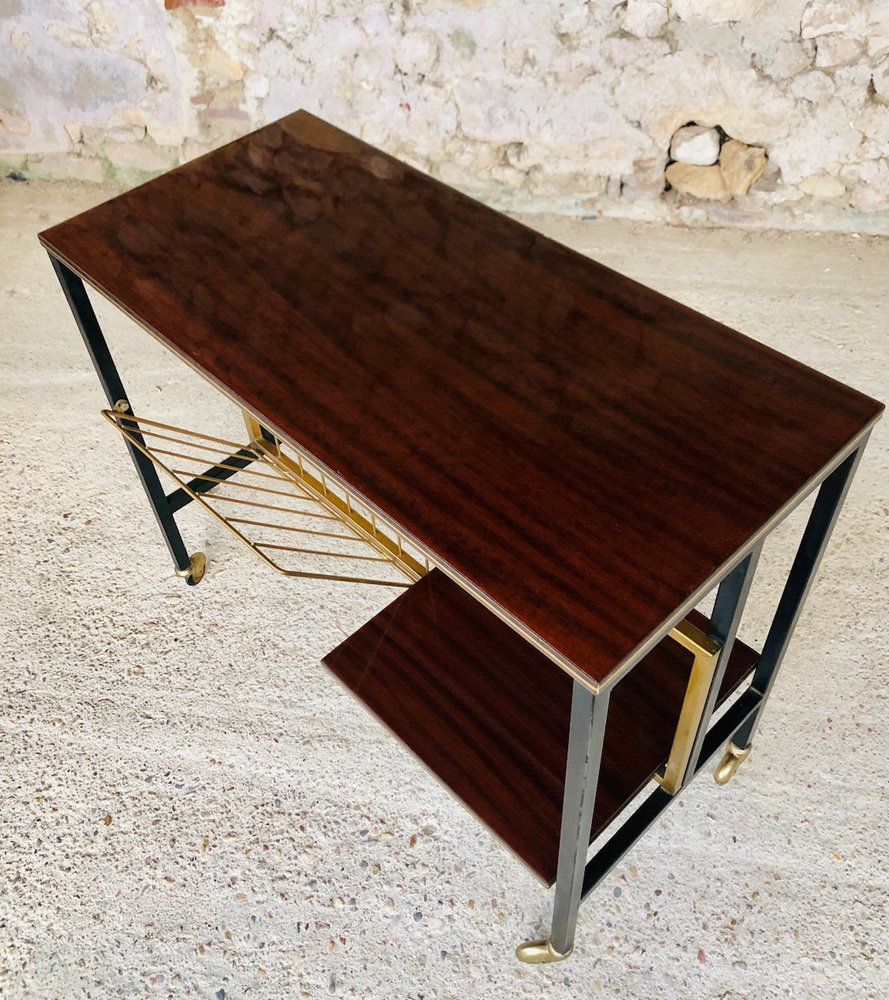 Vintage Console with Storage on Wheels, 1970s for sale at Pamono