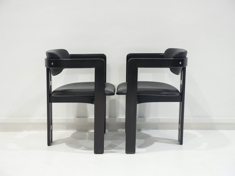 Black Pamplona Chairs by Augusto Savini for Pozzi, 1960s, Set of 2 for ...