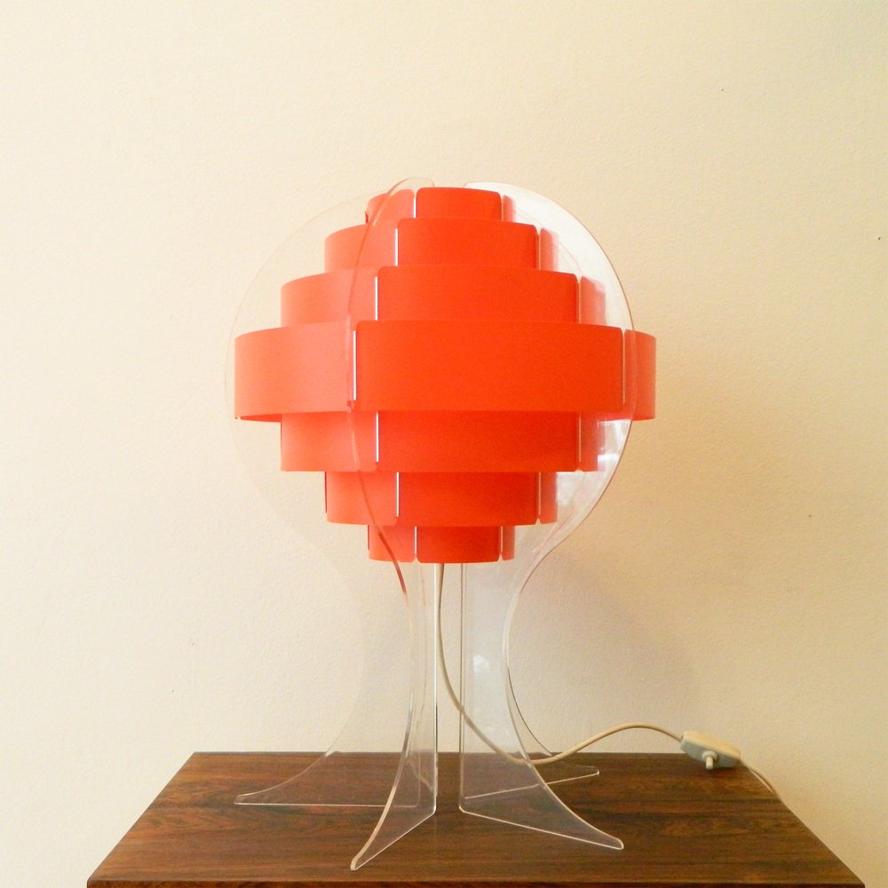 Strips Table Lamp in Acrylic Glass by Preben Jacobsen & Flemming Brylle ...