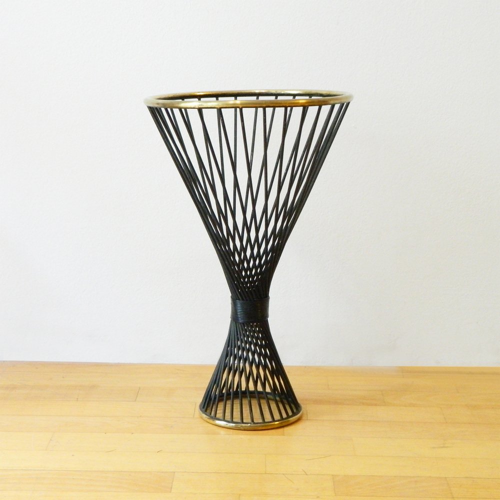 Austrian Spindle Paper Bin, 1950s for sale at Pamono