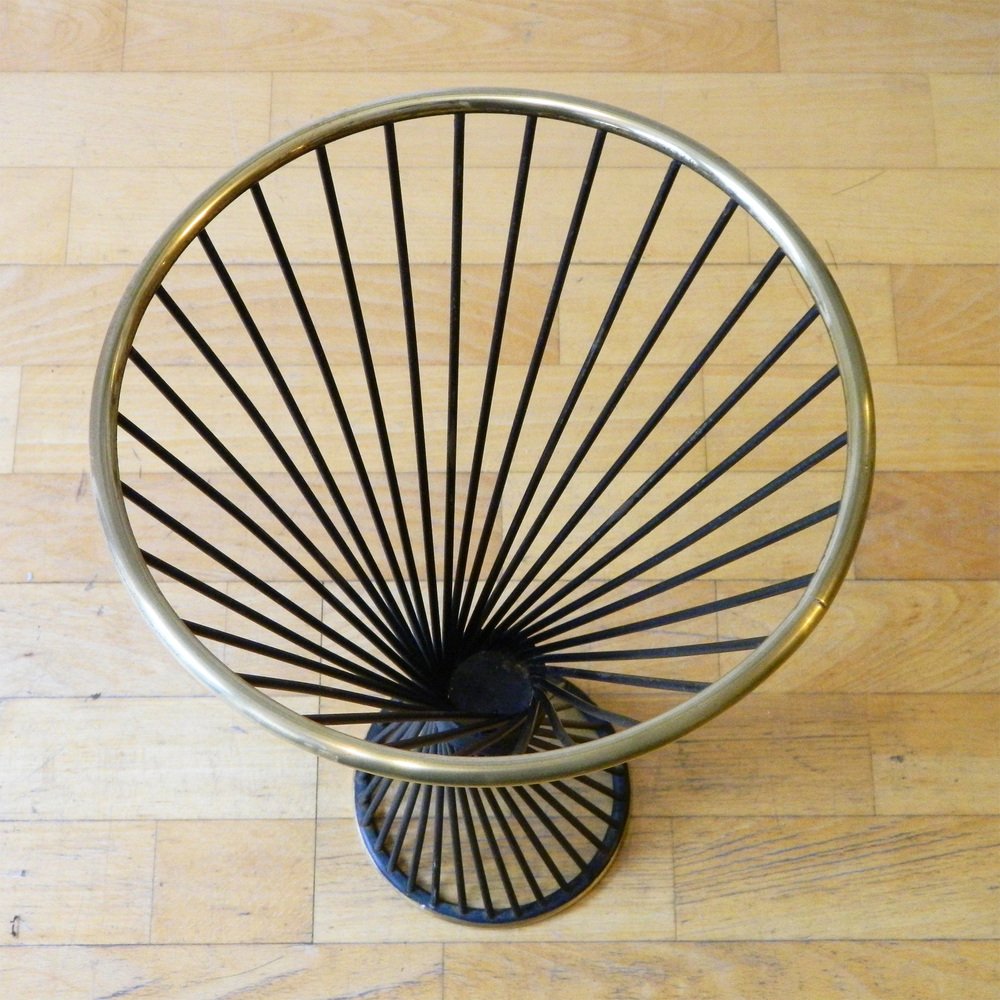 Austrian Spindle Paper Bin, 1950s for sale at Pamono